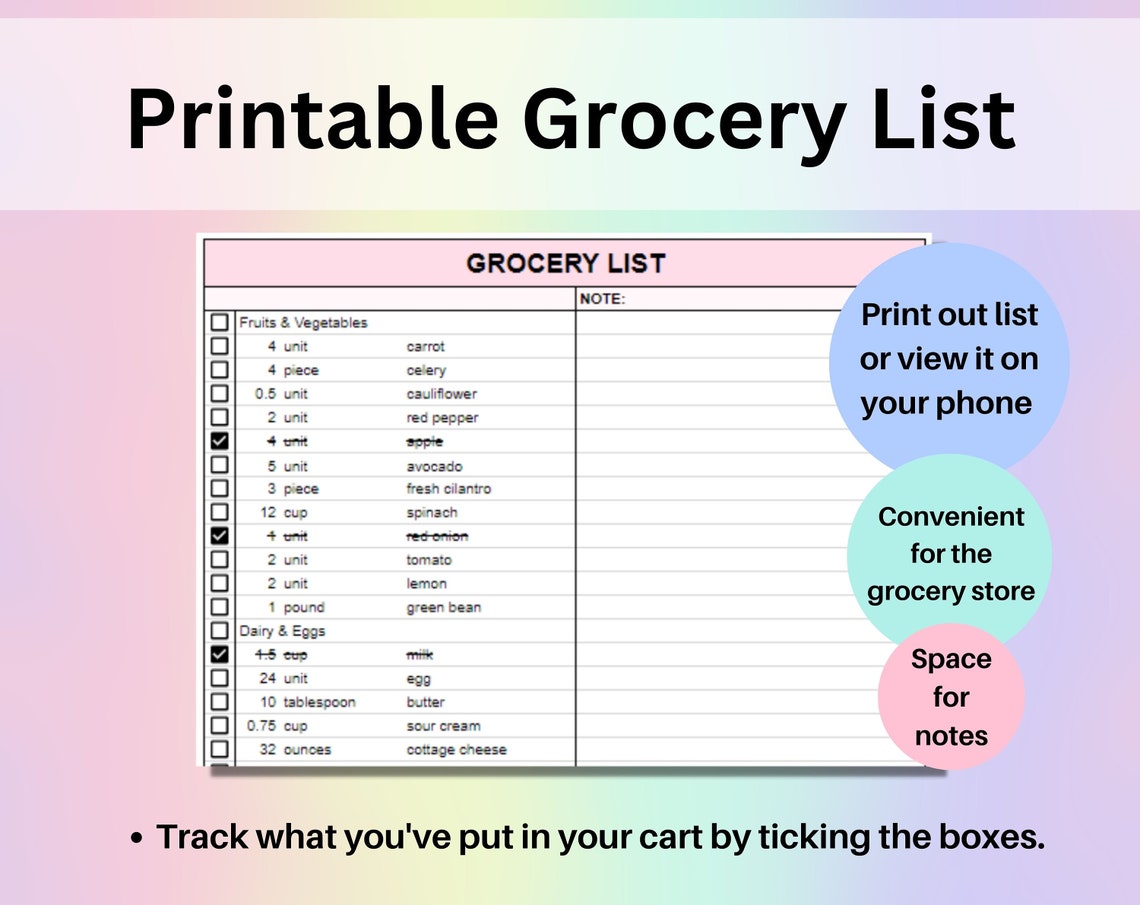 Weekly Meal Planner Spreadsheet Google Sheets Recipe Builder Etsy