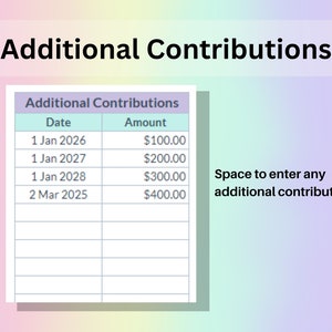 Compound Interest Calculator Spreadsheet, Rainbow Google Sheets ...