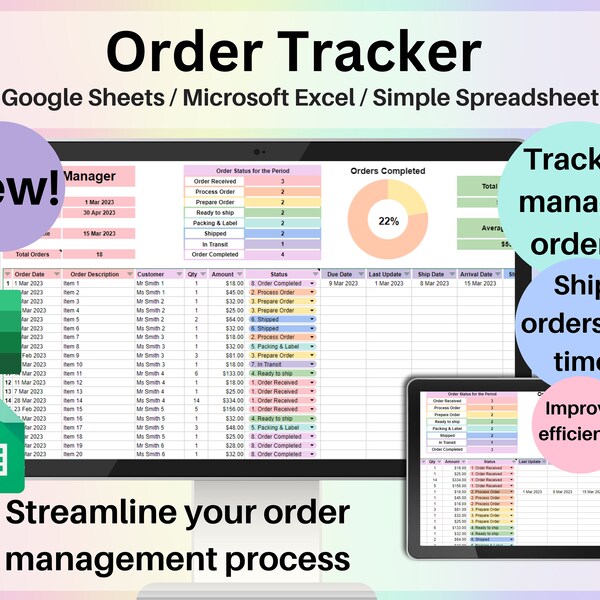 Excel Spreadsheet - Etsy