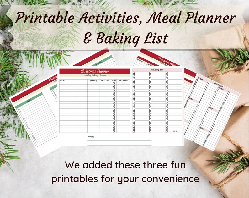 Christmas Planner Budget Spreadsheet Google Sheets Template - Etsy