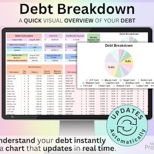 Debt Snowball / Avalanche Calculator Spreadsheet Google Sheets ...