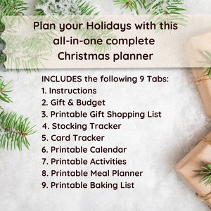 Christmas Planner Budget Spreadsheet Google Sheets Template - Etsy