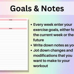 Workout Planner Spreadsheet Google Sheets & Excel | Fitness Tracker ...