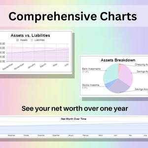 Net Worth Tracker Spreadsheet Google Sheets & Excel | Assets and ...