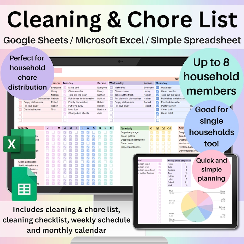 Google Sheet Roommate - Etsy UK