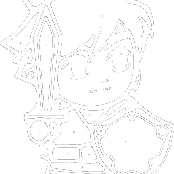 Zelda Paint by Number - Etsy