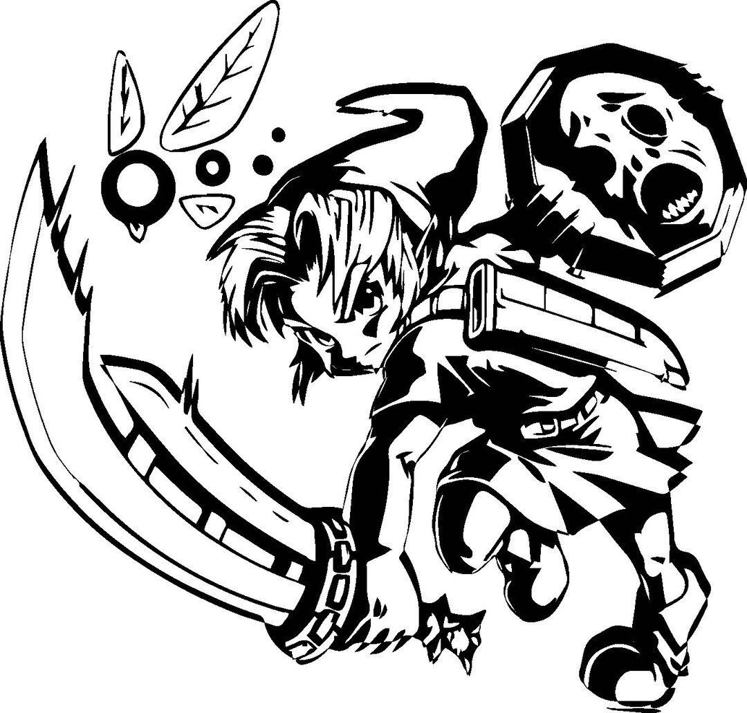 Forest Hero Jump Attack (SVG and PNG) | Sword Pose Silhouette Cut File ...