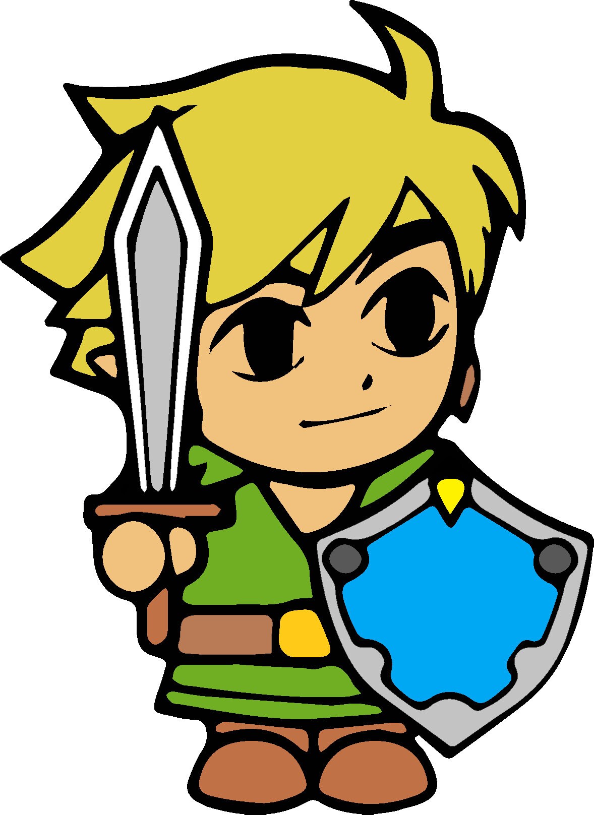 Toon Link | Paint by Color | PNG - Etsy