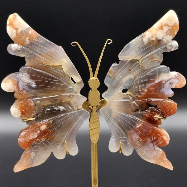 Flower Agate Butterfly Wings - Etsy