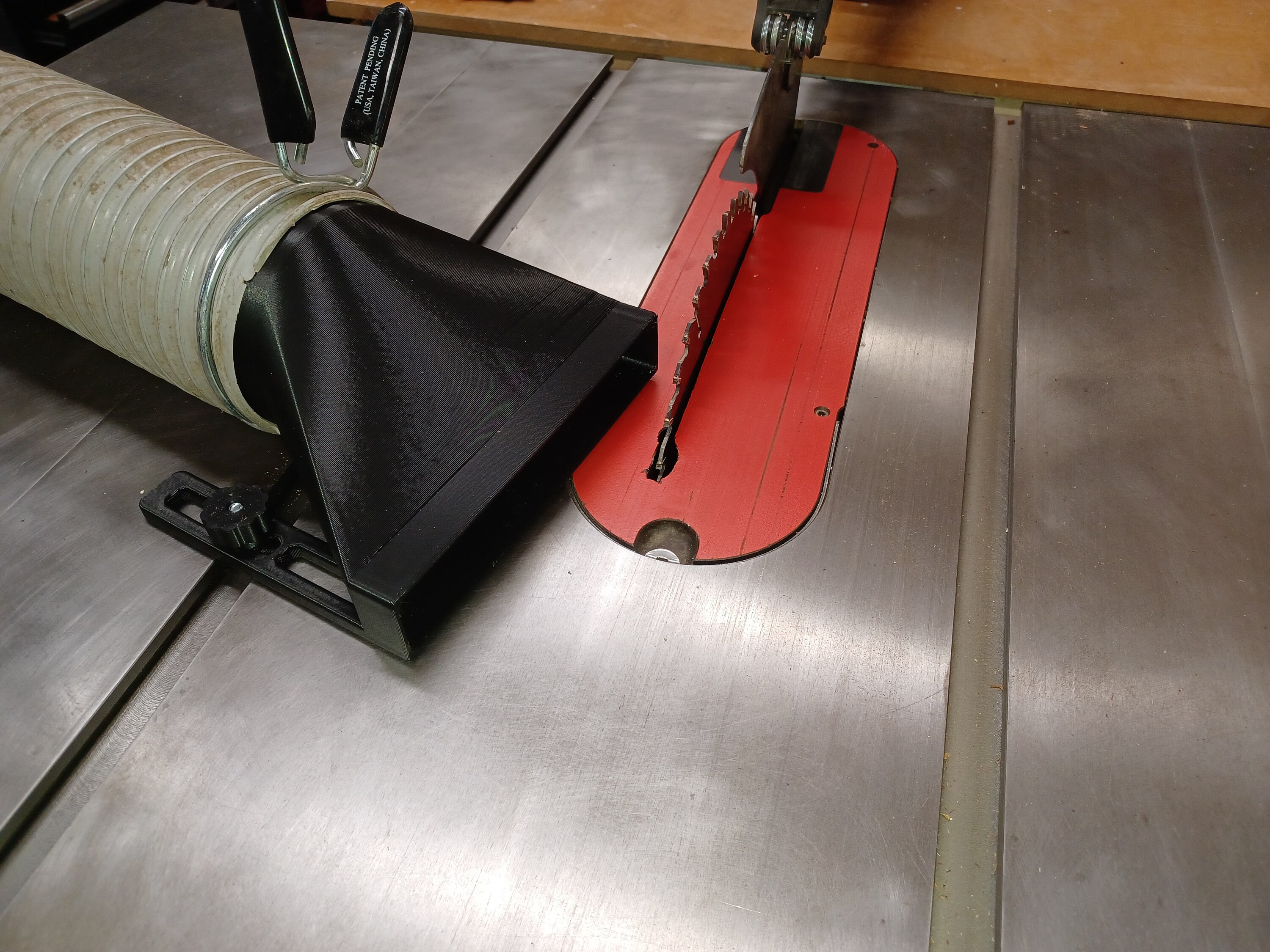 4 Inch Dust Collection Chute for Mitre Slot, Tablesaw and T Tracks ...