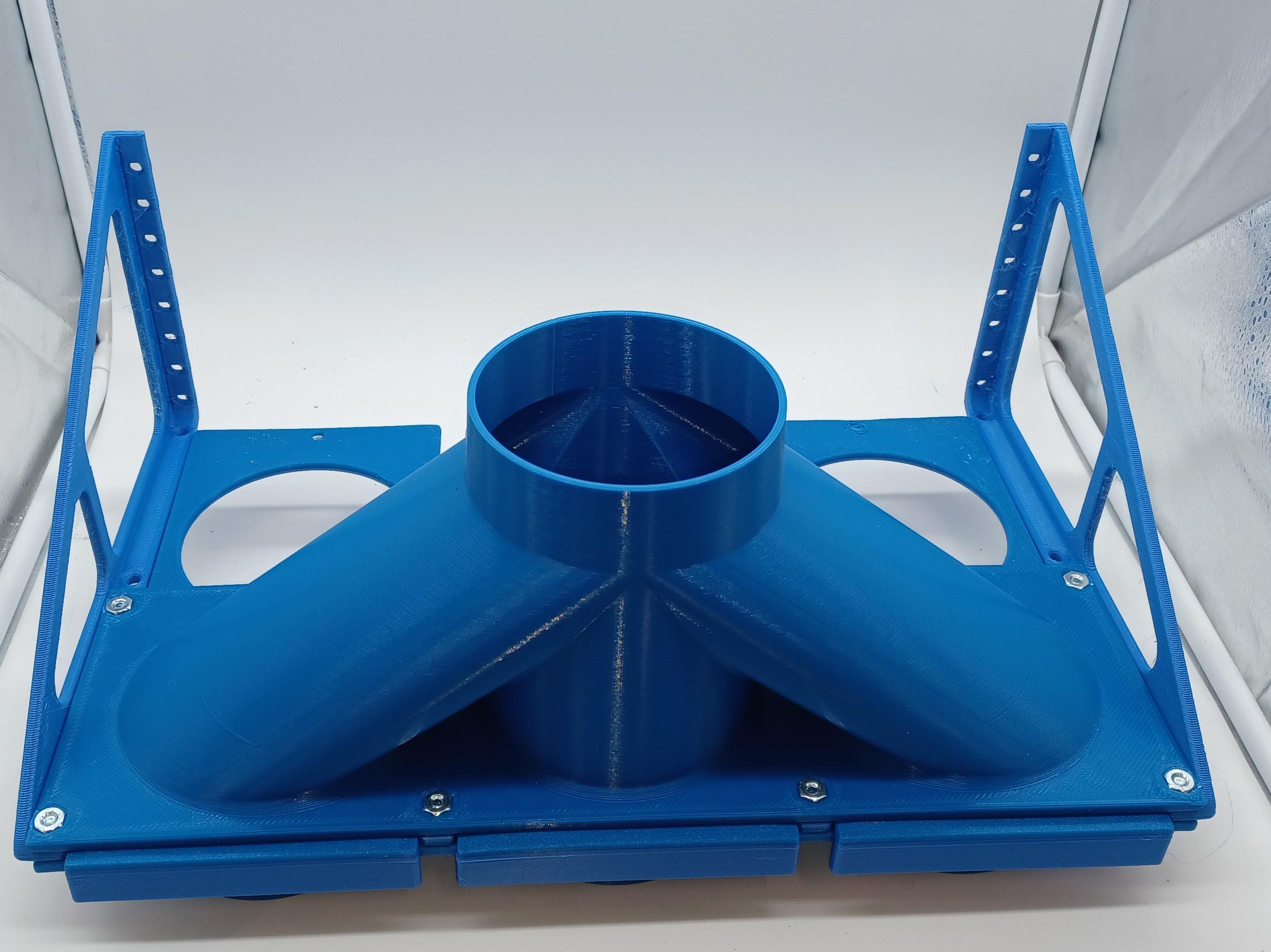 4 Inch 3 Way Dust Collection Manifold With Blast Gates / Splitter ...