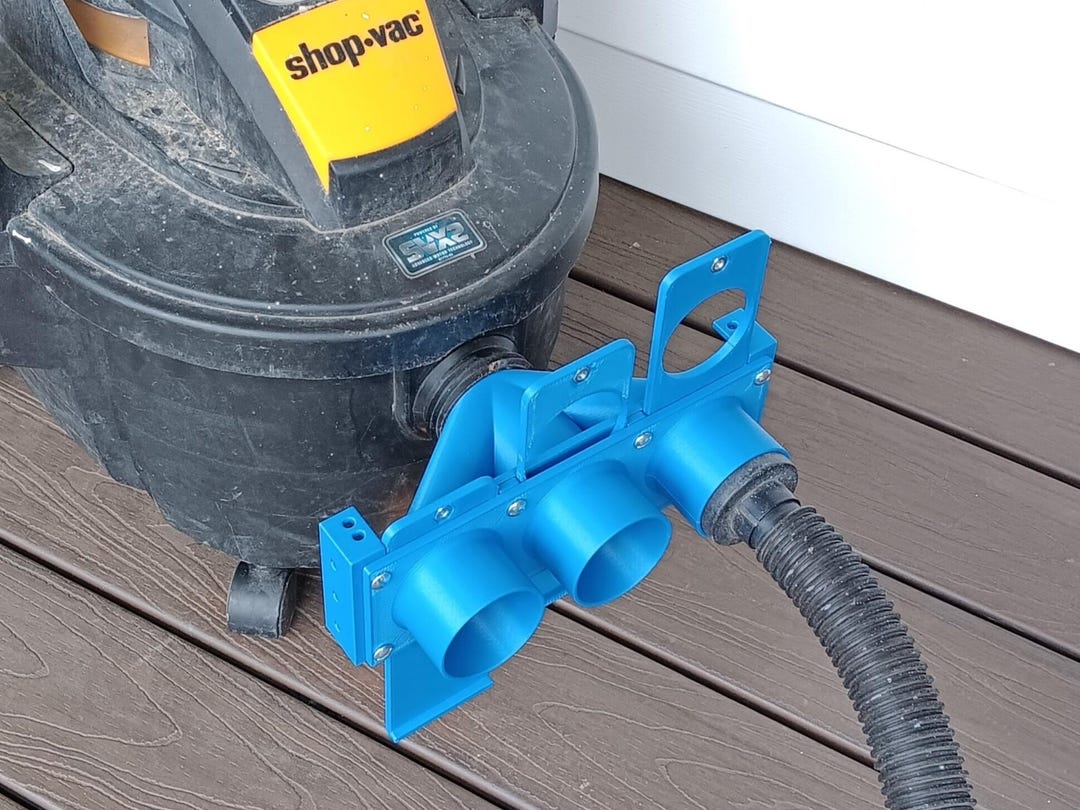 Shop Vac 3 Way Splitter With Blast Gates for Dust Collection / Shutoff ...