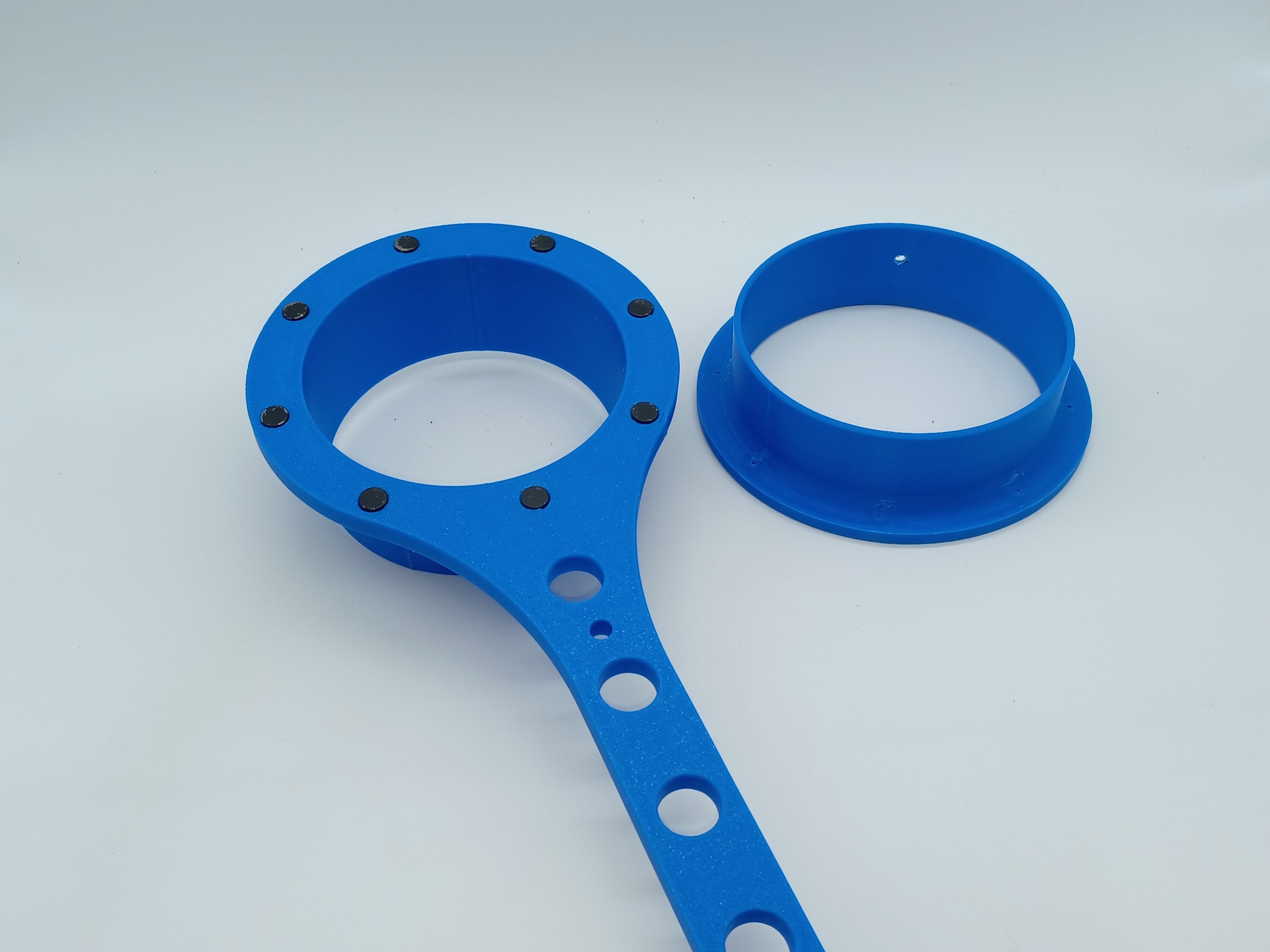 4" Magnetic Dust Quick Connect Coupling With Long Reach Handle - Hose ...