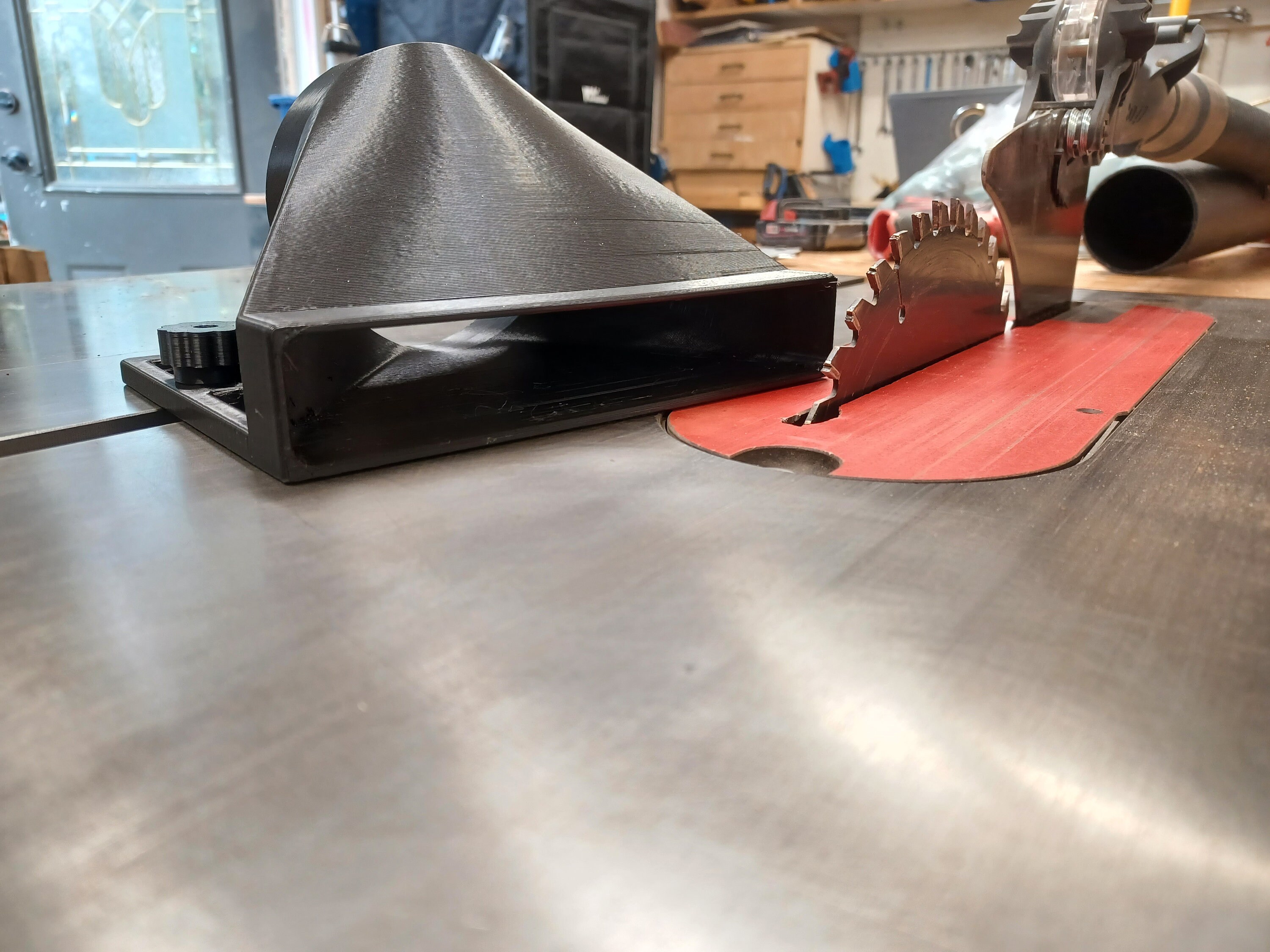 4 Inch Dust Collection Chute for Mitre Slot, Tablesaw and T Tracks ...