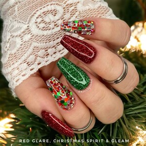 Christmas Spirit Nail Dip Powder, Christmas Dip Powder, Holiday Dip ...