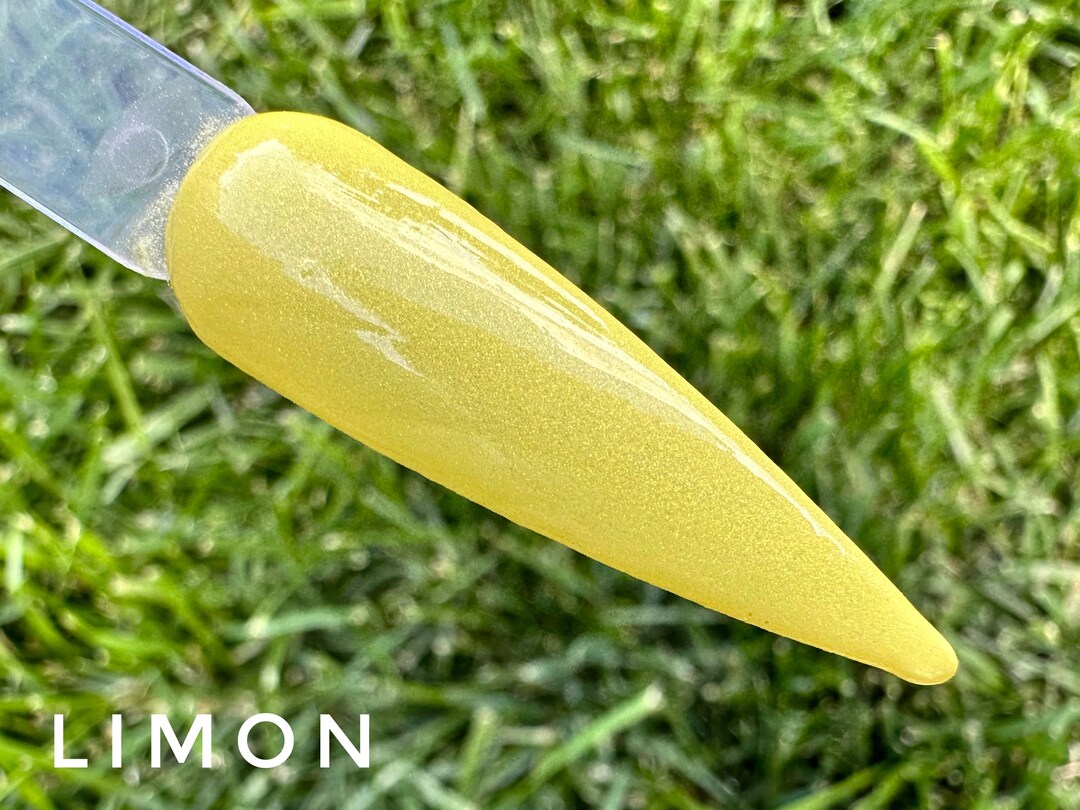 Limon Yellow Dip Powder: Hint of Green, Kandedips - Etsy