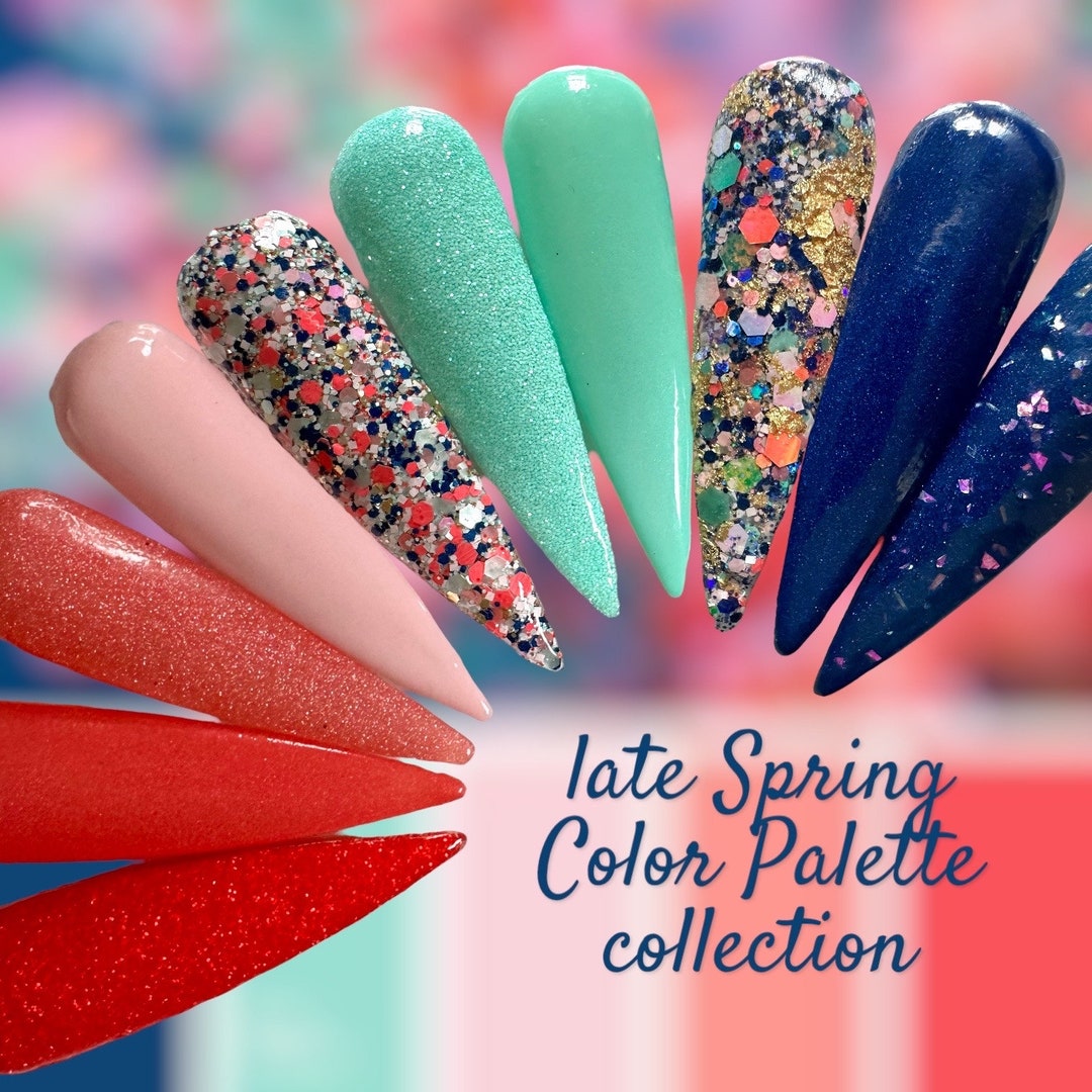 Late Spring Color Palette Dip Powder Set, Kandedips - Etsy