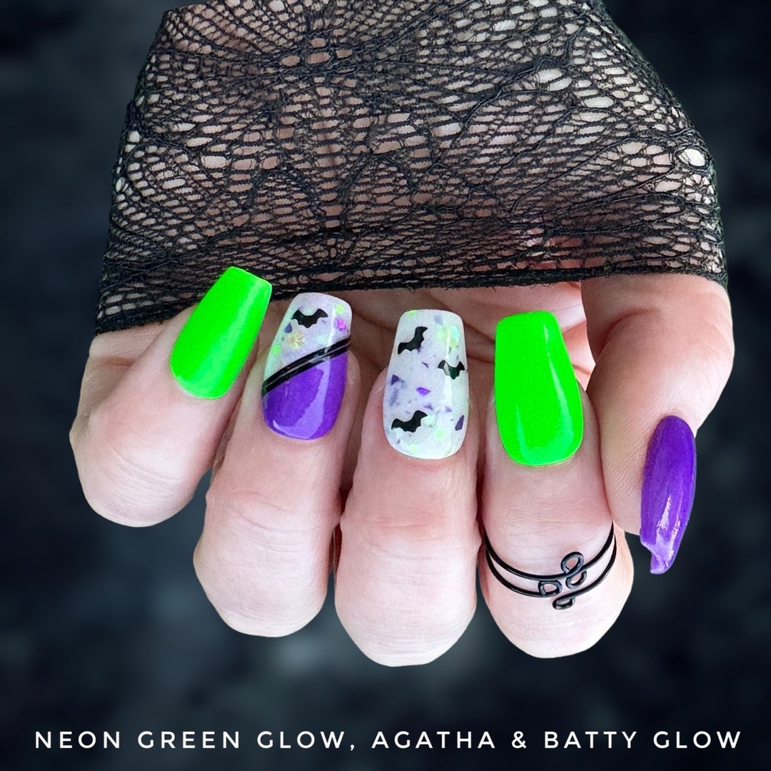 Shop the Mani, Kandedips Agatha, Batty Glow and Neon Green Glow Dip ...