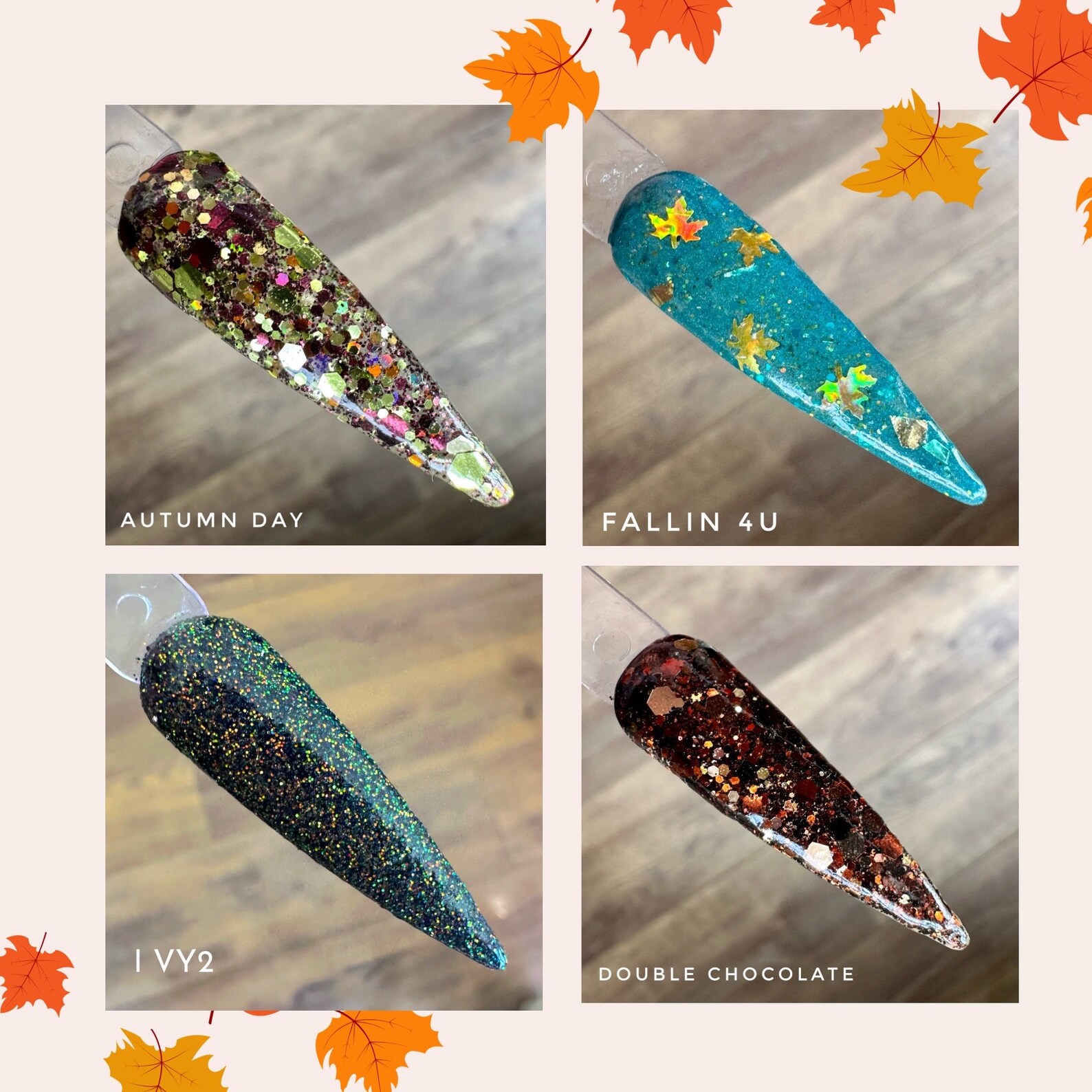 Shades of Autumn Dip Powder Collection, Fall Dip Powder for Nails, Fall ...