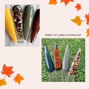 Shades of Autumn Dip Powder Collection, Fall Dip Powder for Nails, Fall ...