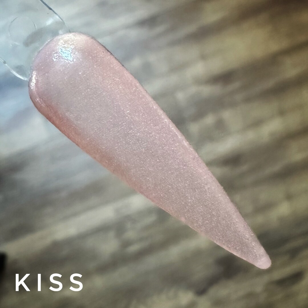 Kiss, Sheer Pinkish Nude Dip Powder, Sheer Pink Dip Pink, Kandedips - Etsy