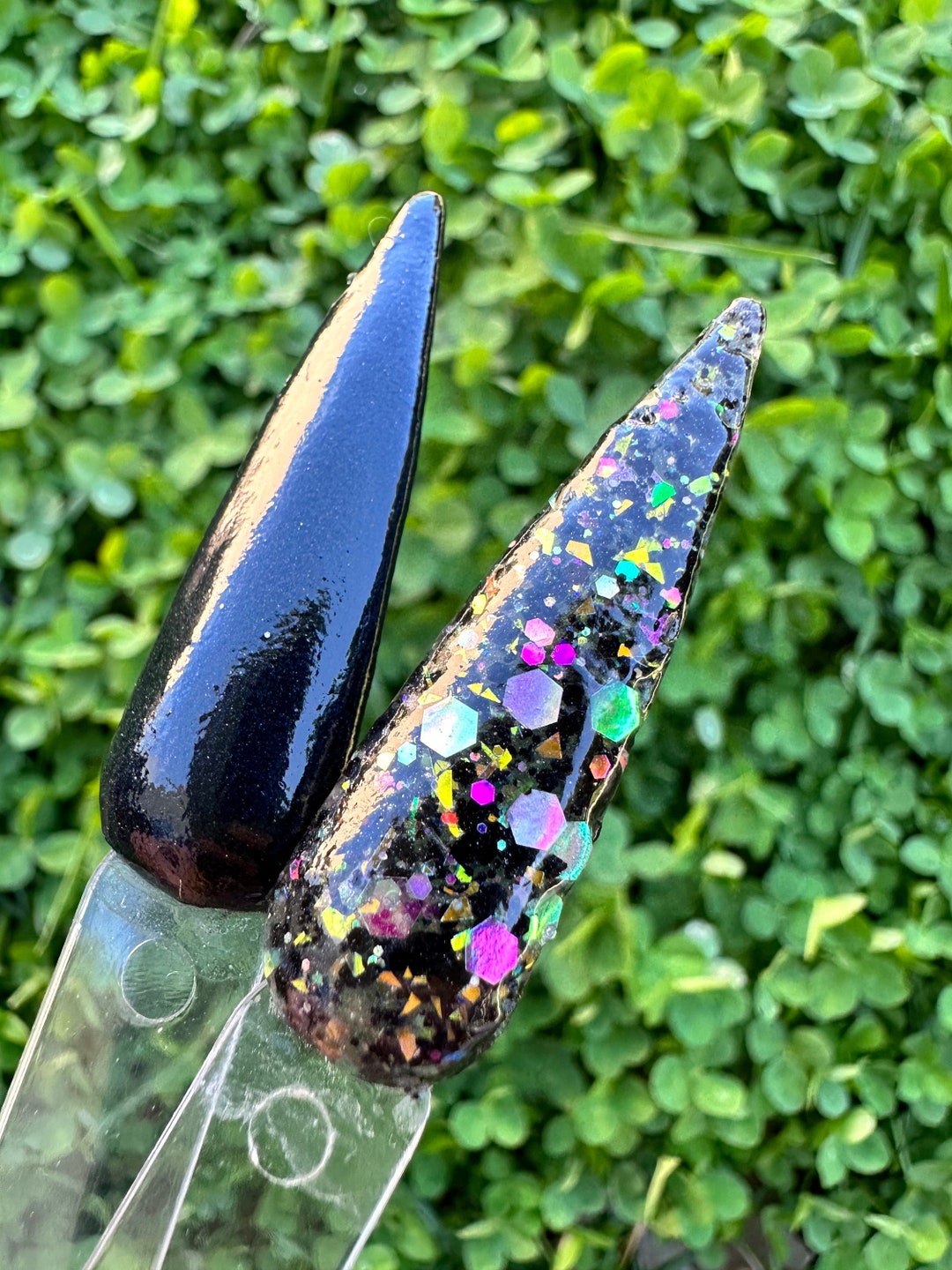 Blackout Rave Dip Powder Duo, Black Dip Powder, Kandedips - Etsy