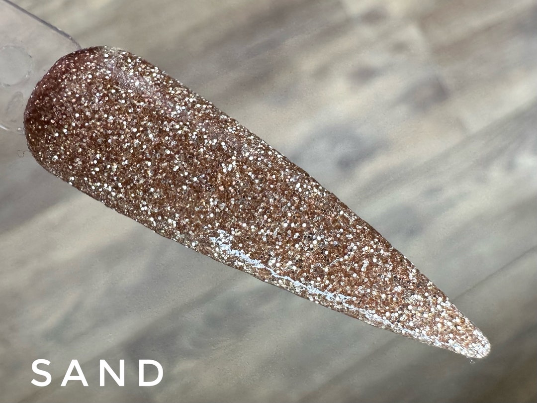 Sand Dip Powder, Tan Glitter Dip Powder, Dip Powder Tan, Kandedips - Etsy
