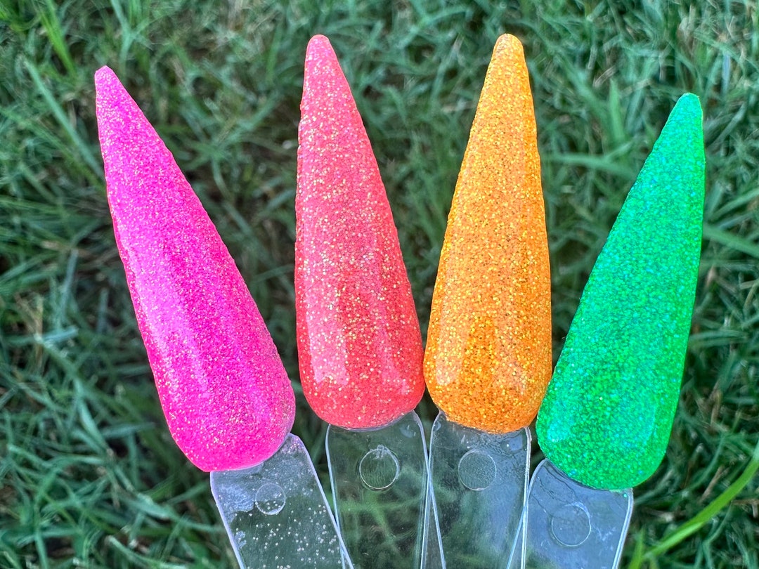 Kande Summer Sugars Dip Powder Collection, Fine Glitter Dip Powder Set ...