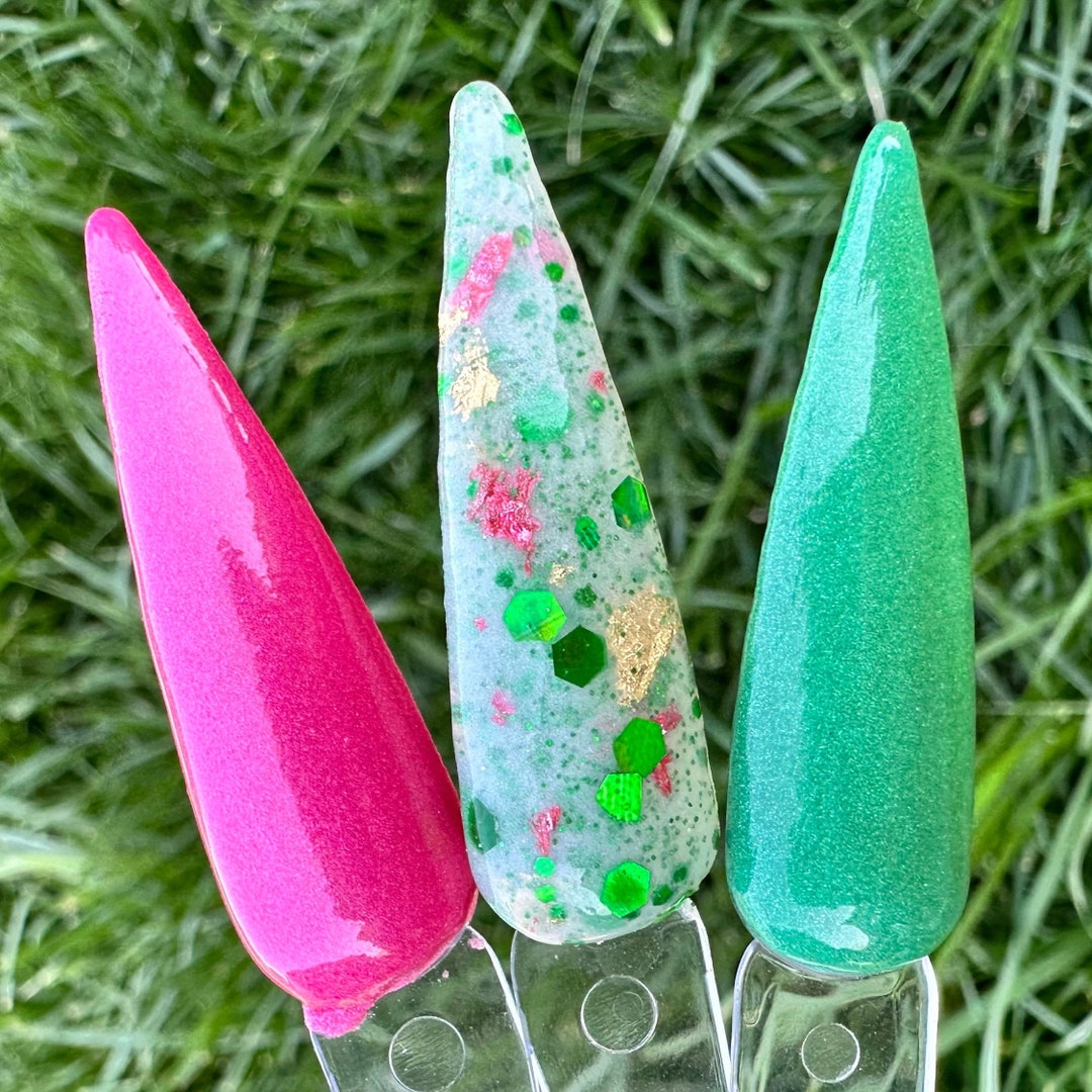 April Trio, Hotty, Irish Rose and Meadow Dip Powders - Etsy