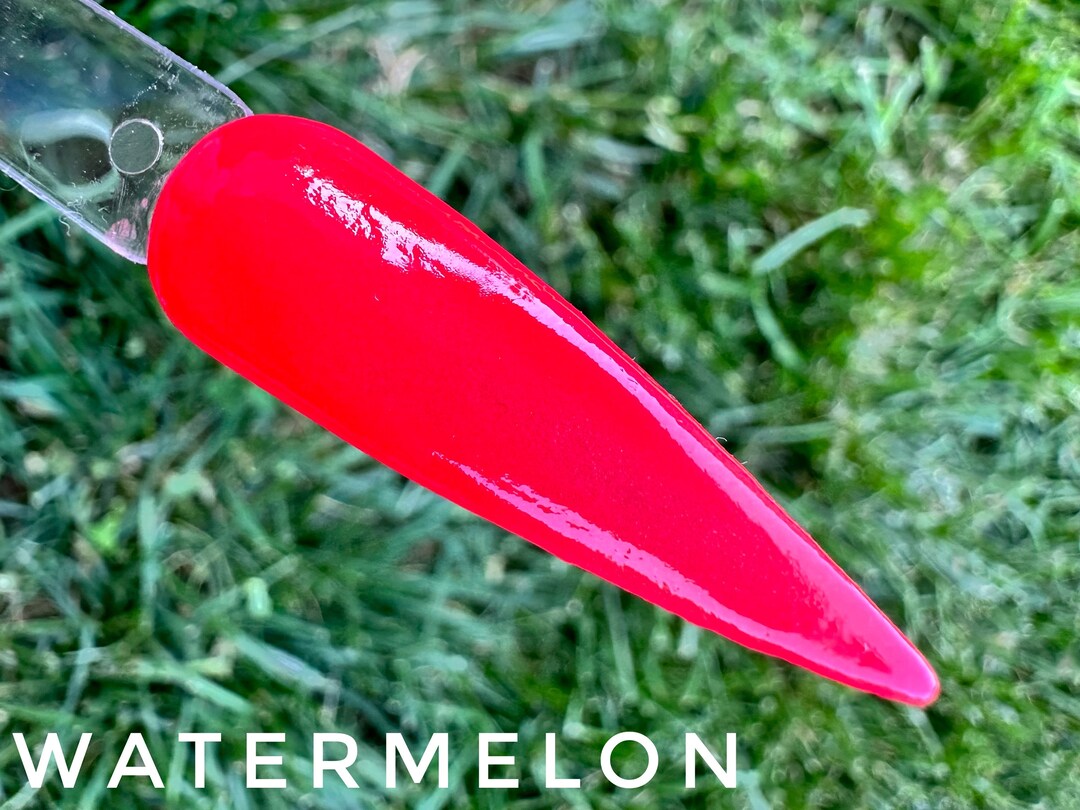 Watermelon Dip Powder, Bright Pinkish Red Dip Powder, Dip Powder for ...