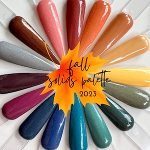 Fall Solid Color Dip Powder Collection: Autumn Nails - Etsy
