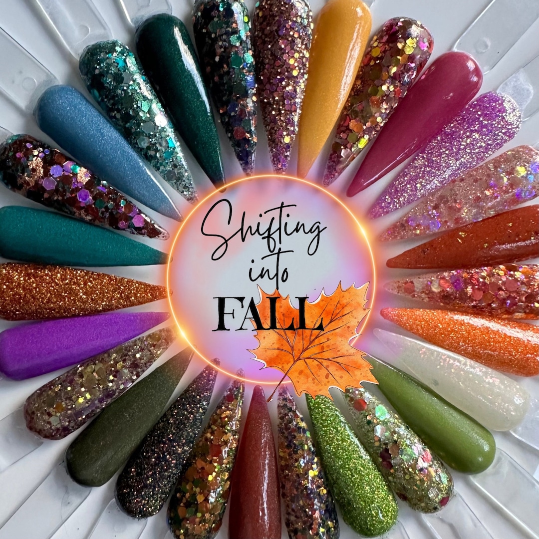 Fall Color Shift Dip Powder Collection: DIY Nail Glitters - Etsy