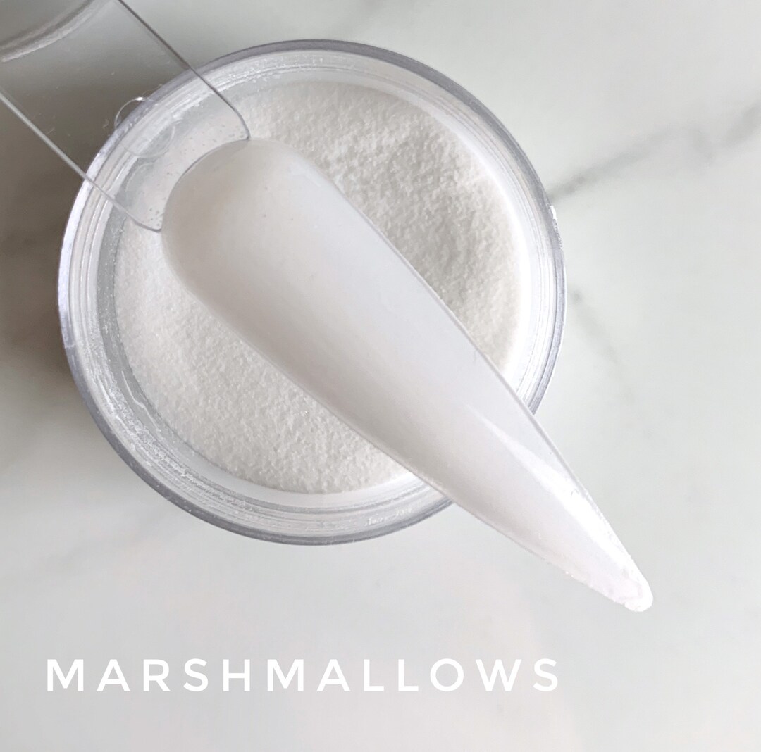 Marshmallows Dip Powder, White Dip Powder for Nails, Dip Powder White ...