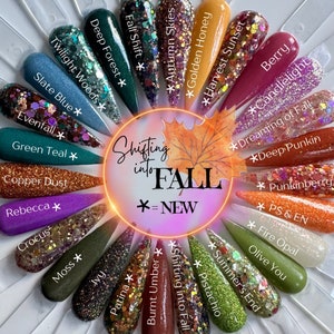 Fall Color Shift Dip Powder Collection: DIY Nail Glitters - Etsy