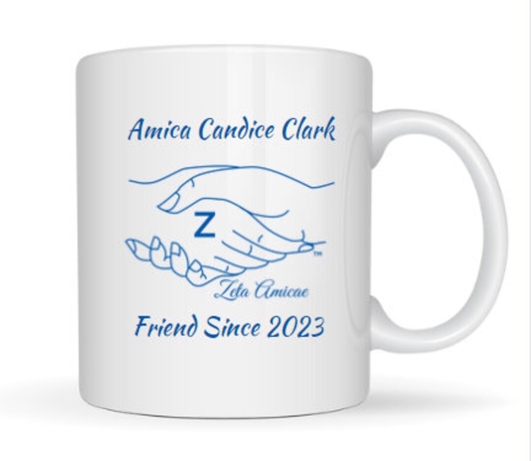 Zeta Phi Beta Sorority Inc, Zeta Amicae, Friends of Zeta Custom Mug ...