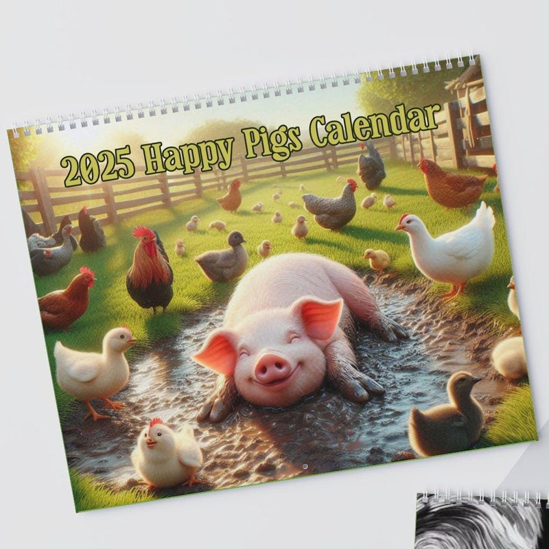 2025 Pig Calendar - Etsy