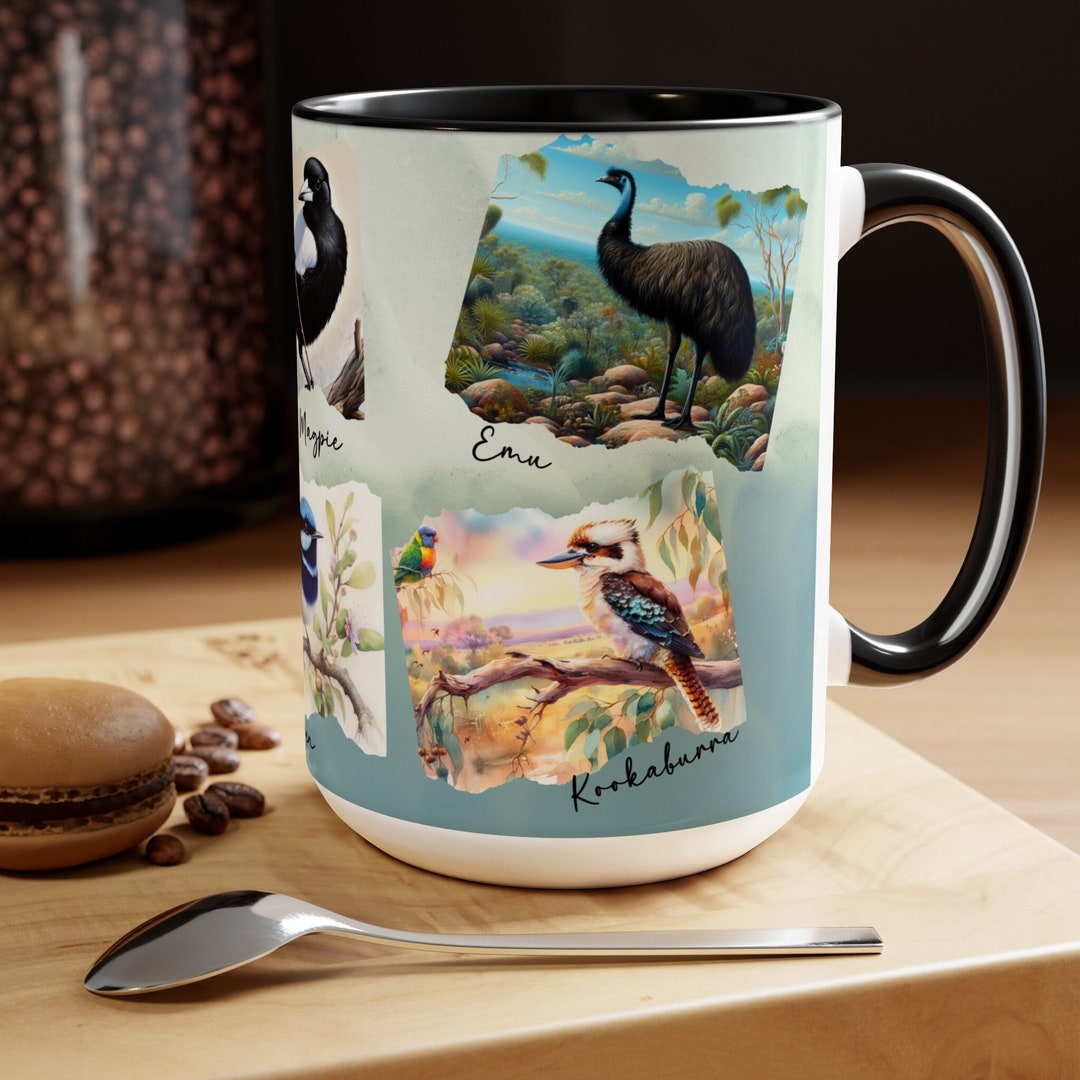 Colorful Birds of Australia Mug, Big 15oz for Coffee or Tea ...