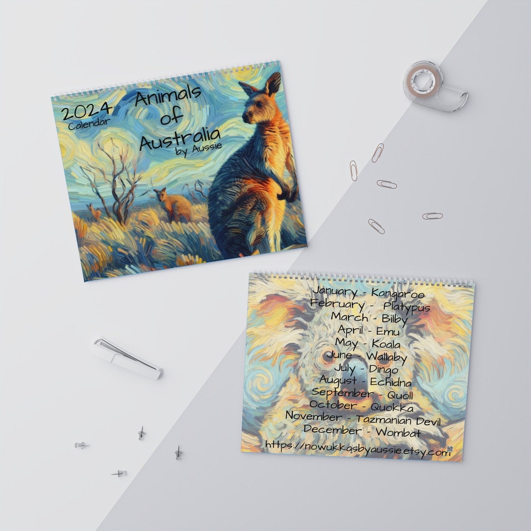 2024 Australian Wall Calendars With 12 Framable Pictures, Aussie Nature ...