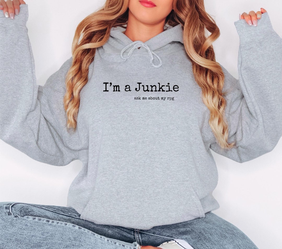 RPG Junkie Gamer Hoodie, Gamer Identity Sweatshirt, Identify Gamer ...