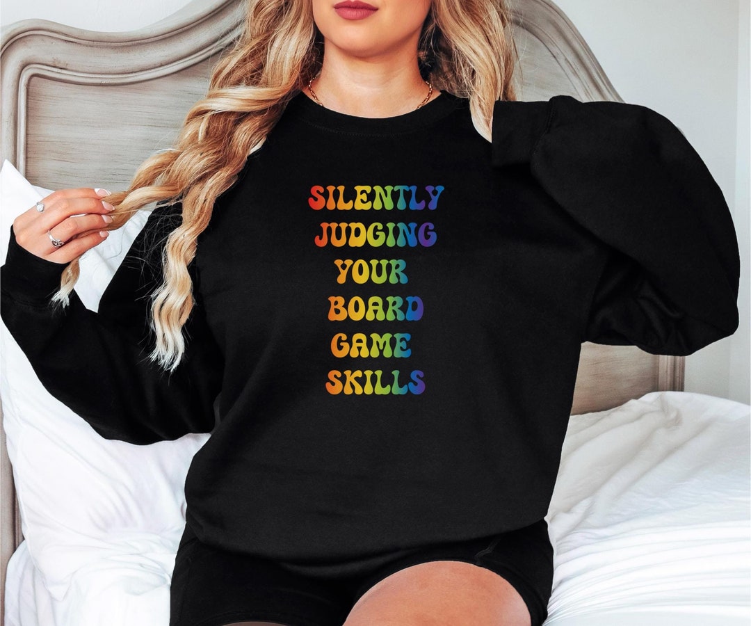 Rainbow Silently Judging Your Board Game Skills Sweatshirt, Sweater for ...
