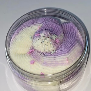 Lavender Whipped Sugar Scrub Foaming Sugar Scrub Whipped Body Scrub Exfoliating Scrub Hemp Seed ...