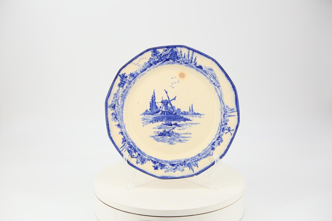 Royal Doulton Norfolk Plate - English Earthenware - Dutch Scene - C ...