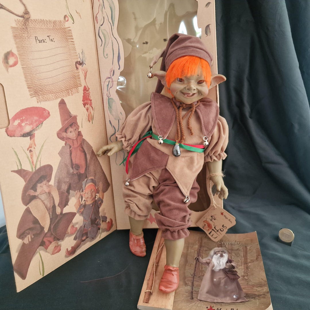 Collectible Elf Doll “puck” by D’anton, Spain – 1996, New in Box - Etsy