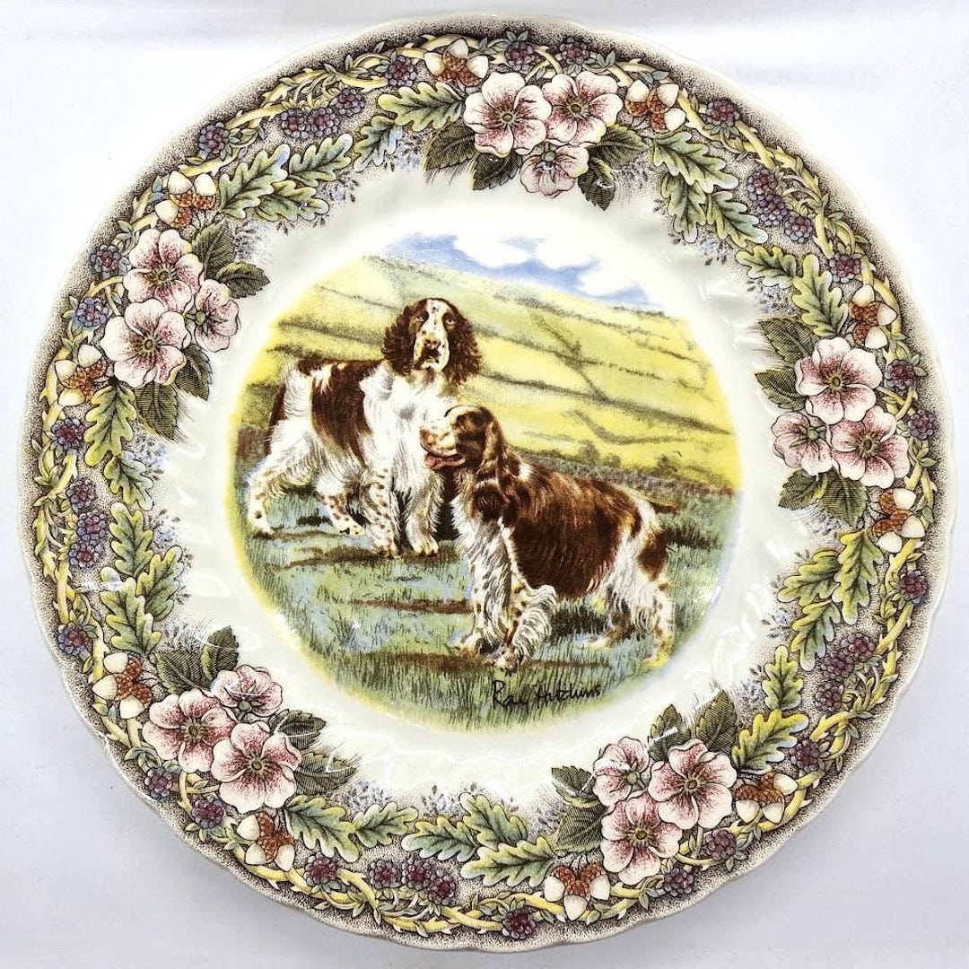 Vintage Churchill "hunting Dogs" Plate (spaniels) by Hutchins, English ...