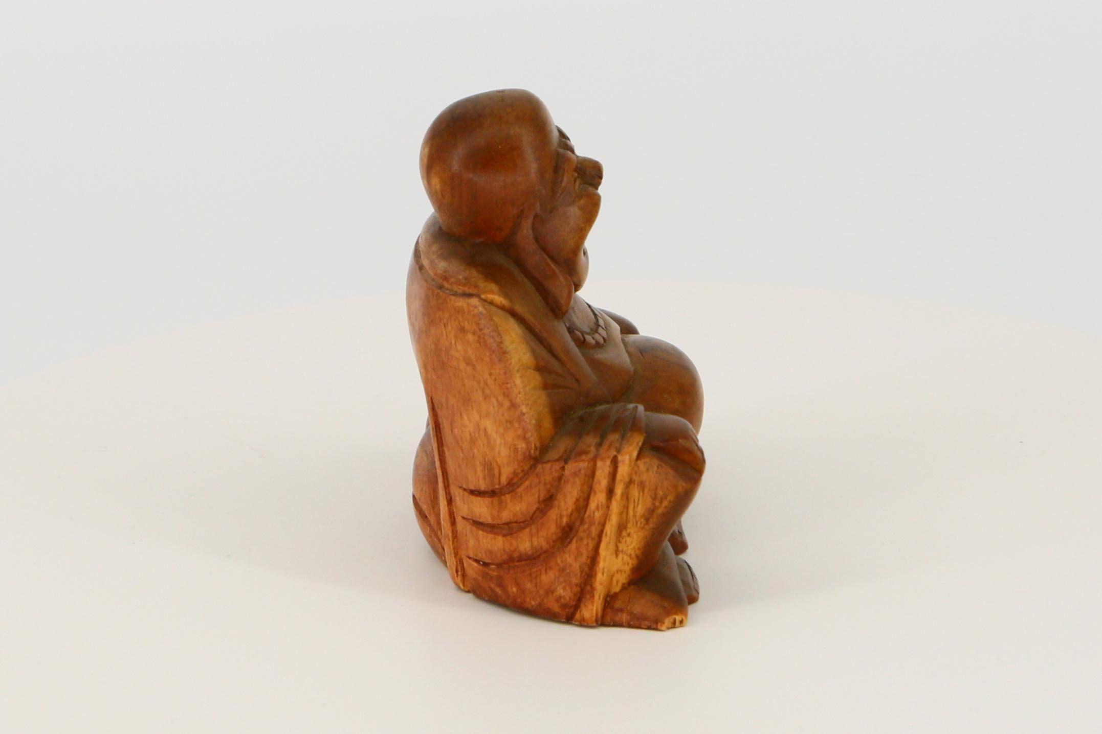 Carved Wood Budai Hotei Figure - Traditional Style - Etsy