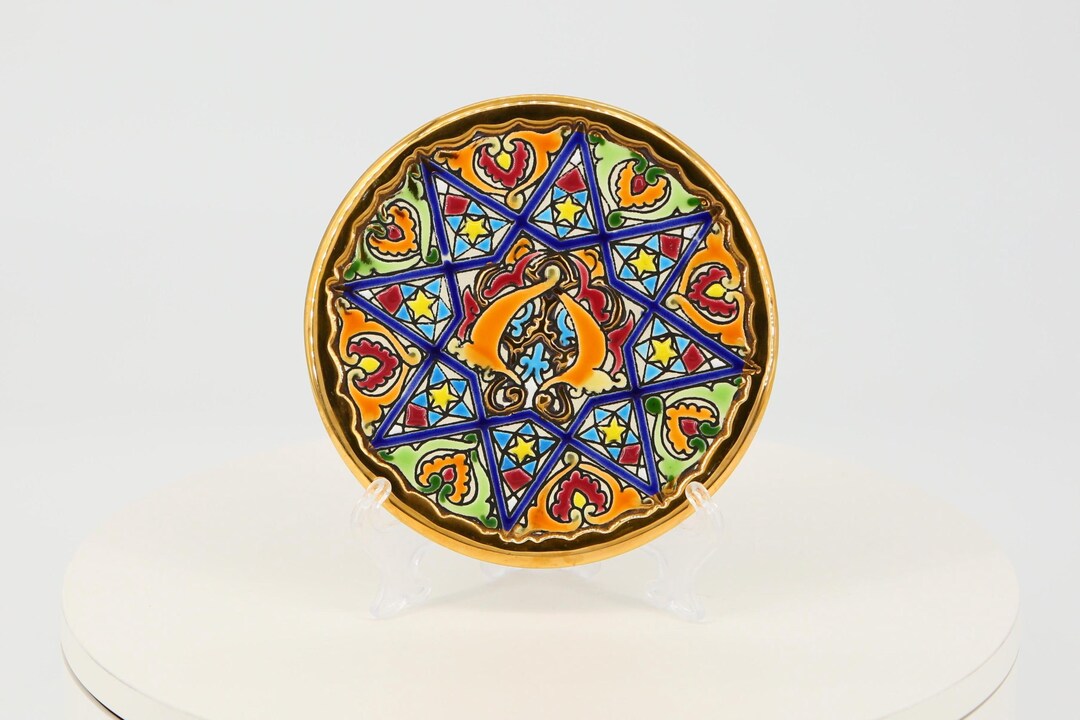 Vintage Hot Plate Stand, CERCOLON, Hand Painted With Enamels and ...