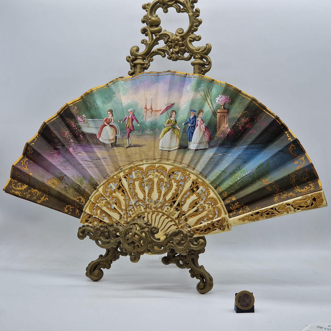 Extraordinary Early 20th-century Spanish Fan, Hand-painted by the ...