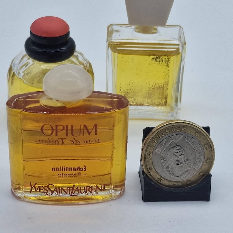Set of 3 Vintage Yves Saint Laurent Miniature Perfumes - Opium, Paris ...