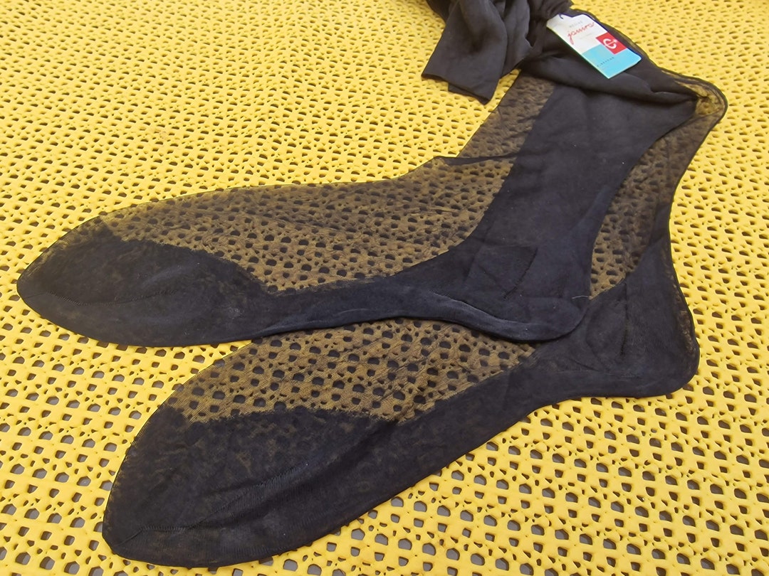 Vintage Tights From the Sixties. Black Tights With Seam. - Etsy UK