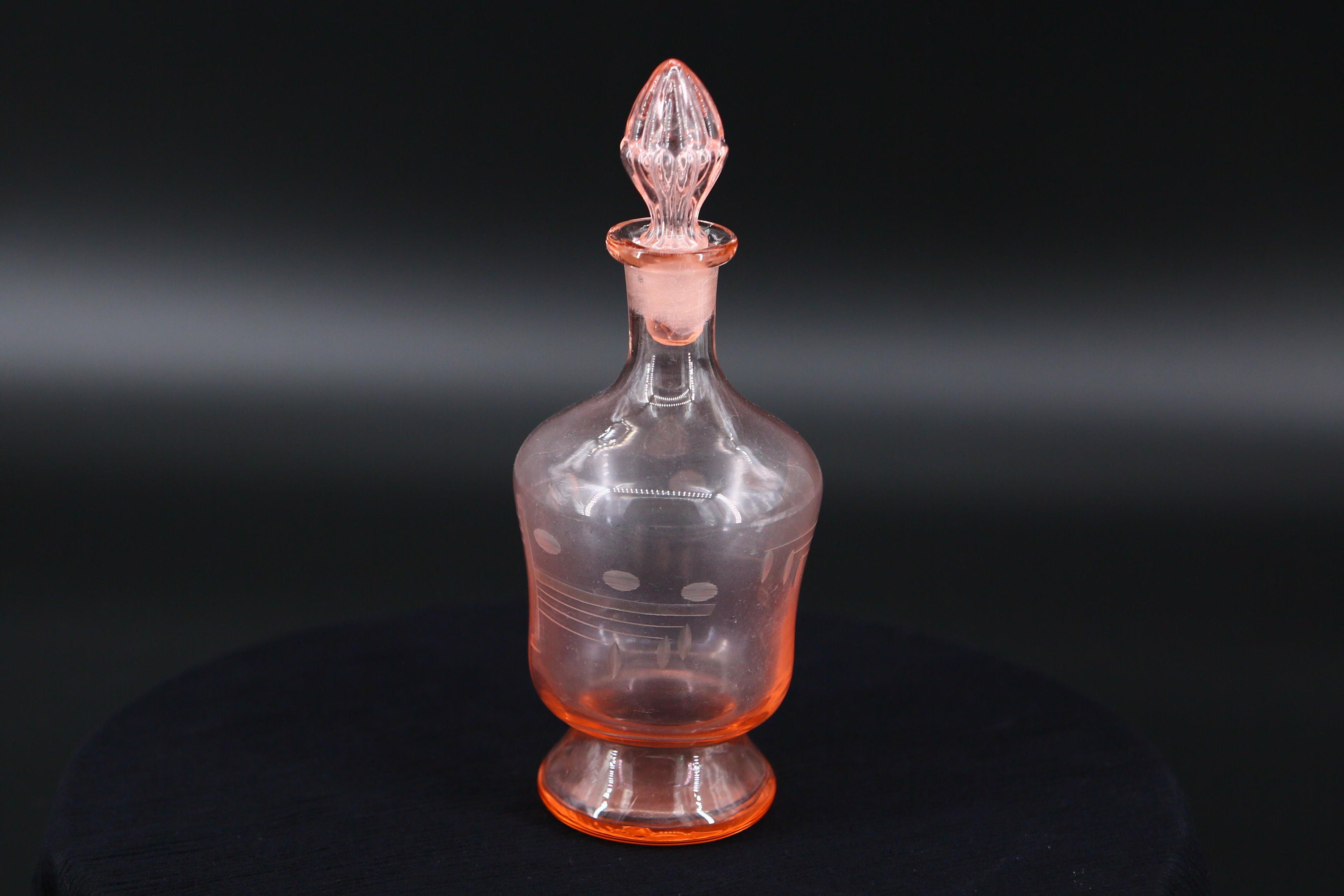 Vintage Pink Glass Jug - Etsy